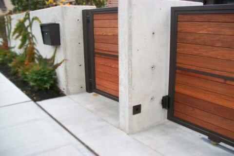 Tandem Slide Cedar Gate - Automated Gates and Equipment